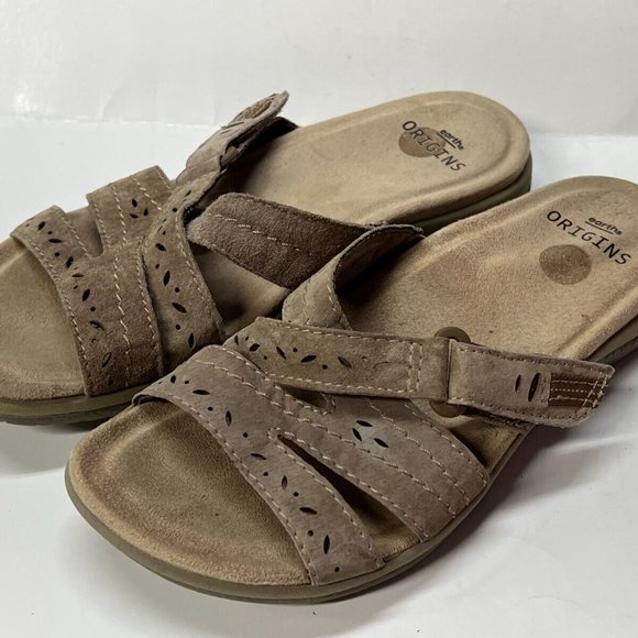 Earth Origins | Shoes | Earth Origins Womens Sandals Size 6 Suede Brown ...